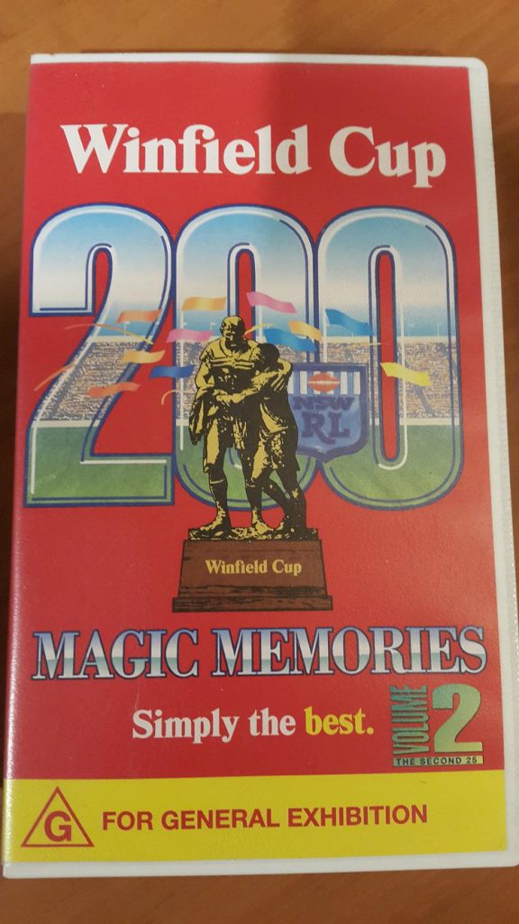 NSW Rugby League (NRL) Winfield Cup 200 Magic Memories Volume 2- VHS ...